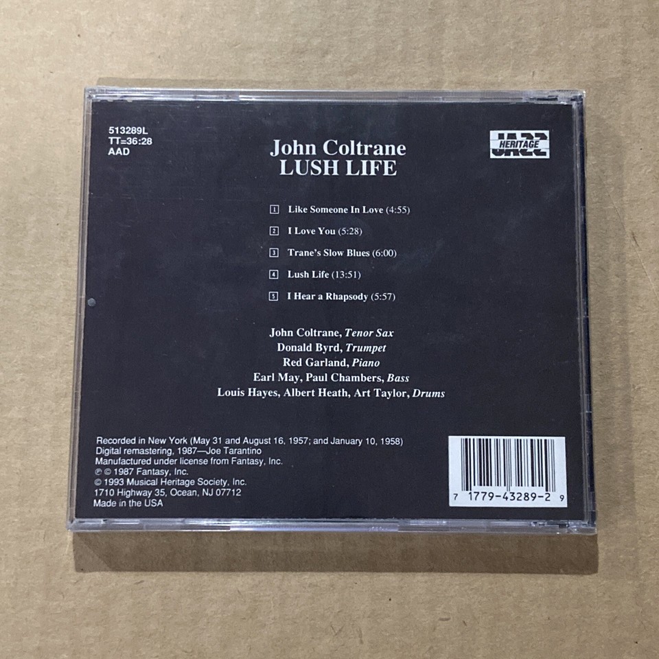 John Coltrane Lush Life CD Jazz NEW & SEALED | eBay