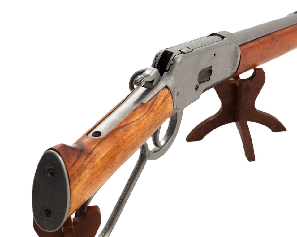 Denix Old West Mares Leg Non-Firing Lever Action Prop Rilfe, Full Size ...