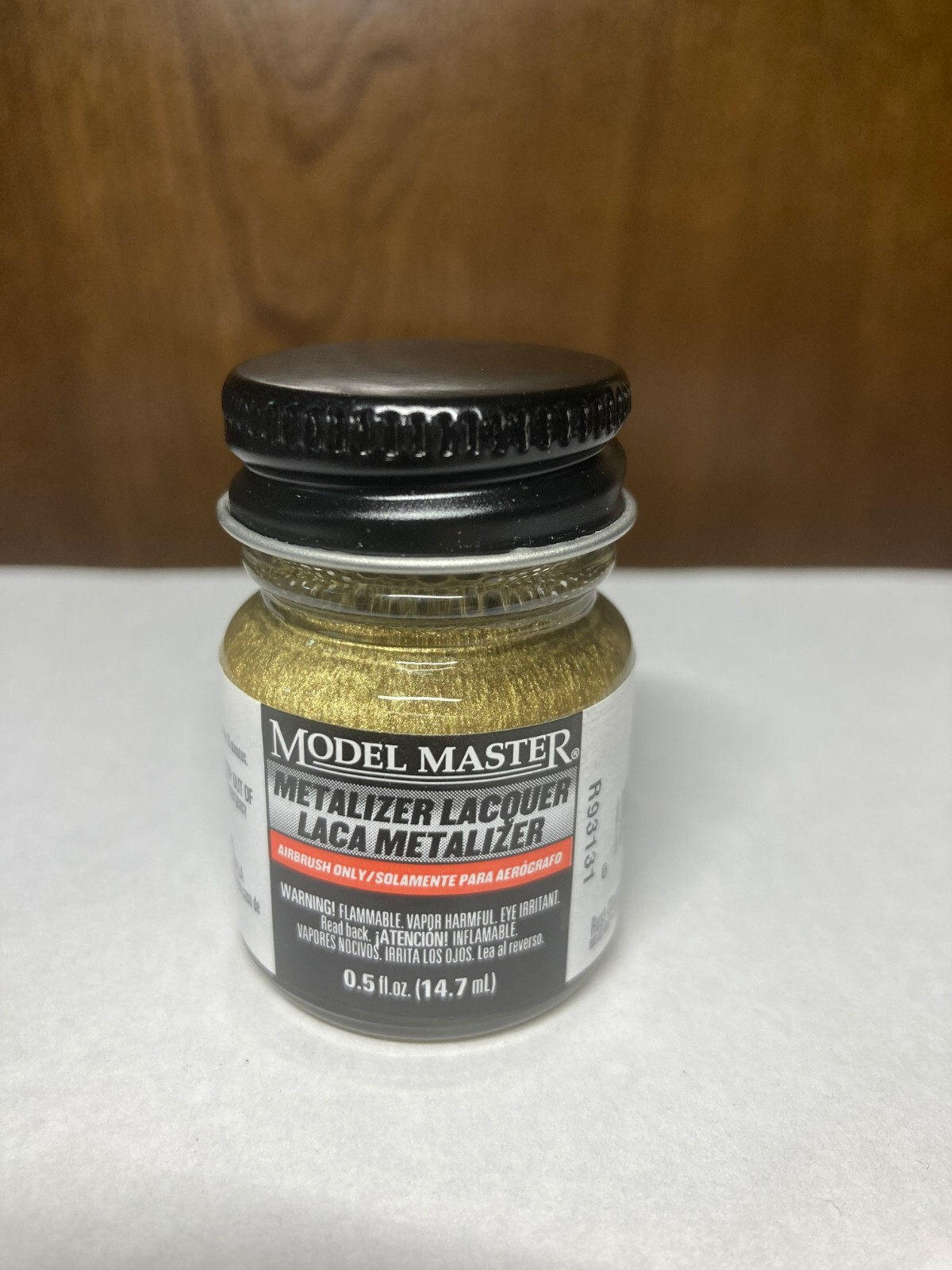 Testors 1417 Non-buffing Metalizer Brass for Airbrush Model Master for ...