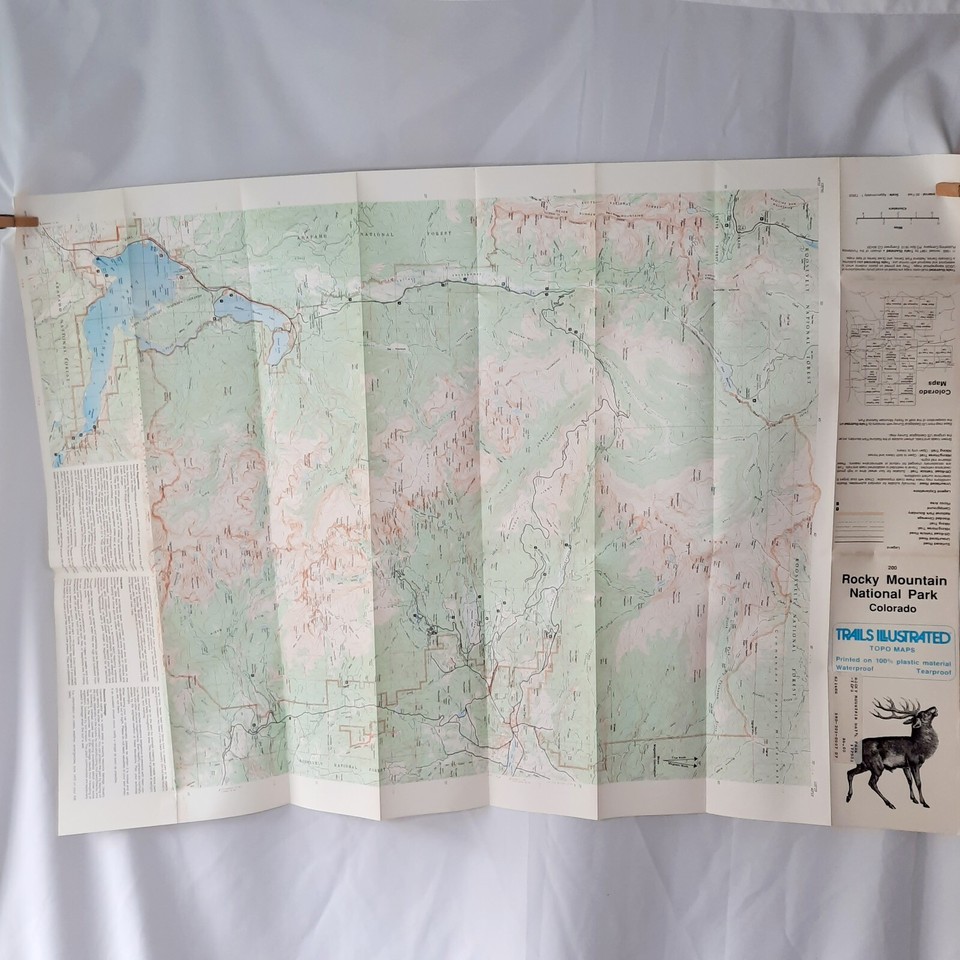 Trails Illustrated Topo Map ROCKY MOUNTAIN National Park Water Tear ...