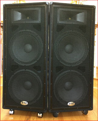 B-52 USA Pro MX-1515 pair of PA speakers 2x600Wrms, Pro Cables ...