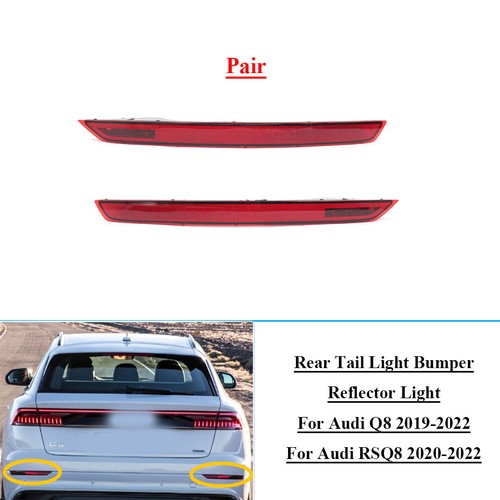 Rear TailLight Bumper Reflector Light Lamp For Audi Q8 RSQ8 2019-2022 ...