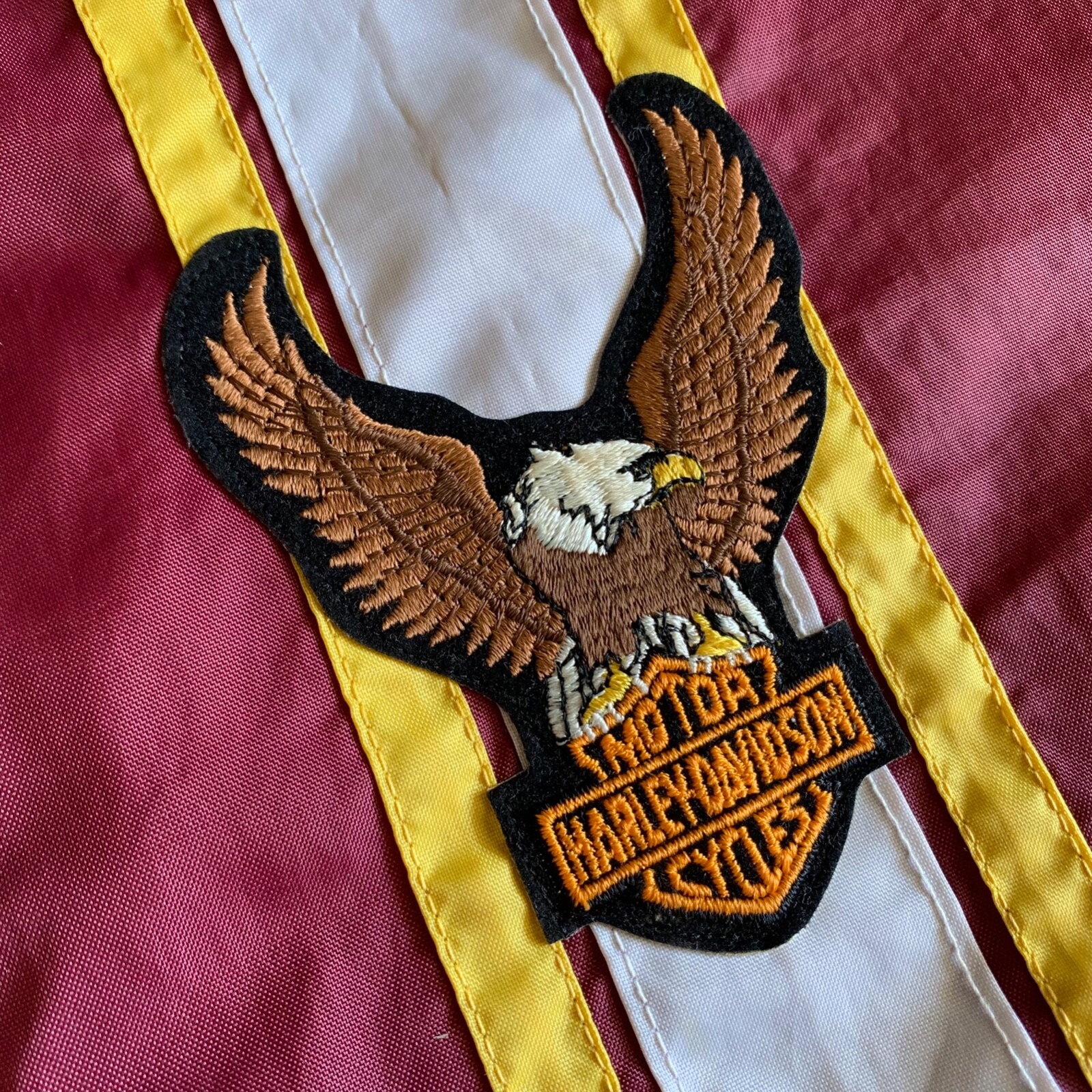 70s VINTAGE HARLEY DAVIDSON PATCH RALLY STYLE RACING … - Gem