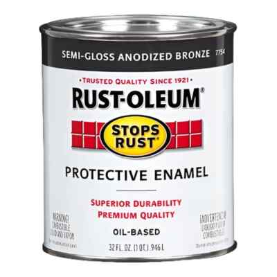 Rust-Oleum Stops Rust Protective Enamel Oil-Based Gloss Anodized Bronze ...