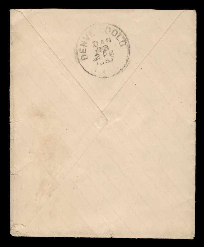 DR WHO 1887 DENVER PUEBLO RPO TO DENVER COLORADO w18926 | eBay