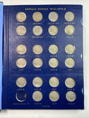 Complete 64 Coin BUFFALO NICKEL SET Nice Original Dates Collection! | eBay