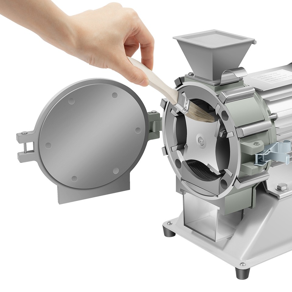 Continuous Feed Electric Herb Grain Grinder Cereal Mill Flour Machine ...