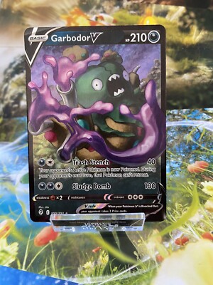Pokémon TCG Garbodor V Evolving Skies 100/203 Holo Ultra Rare | eBay