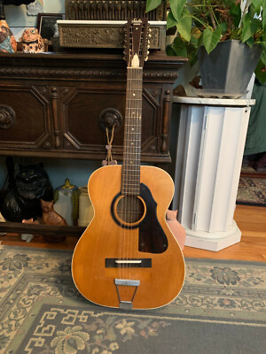 1970 Stella 12 string guitar, neck reset, compensated bridge. Leadbelly ...