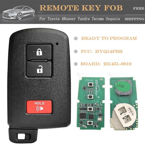 for Toyota Tundra 4Runner 2020 2021 Smart Remote Key Fob HYQ14FBB ...