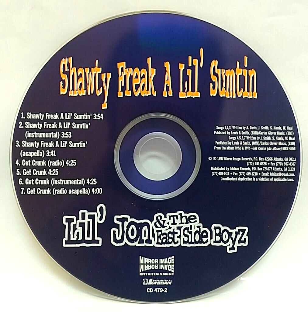 (CD) Lil' Jon & The East Side Boyz ‎– Shawty Freak A Lil' Sumtin ...