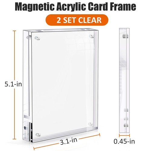 Acrylic Card Frame Magnetic Trading Card Display Frames Desktop Display ...