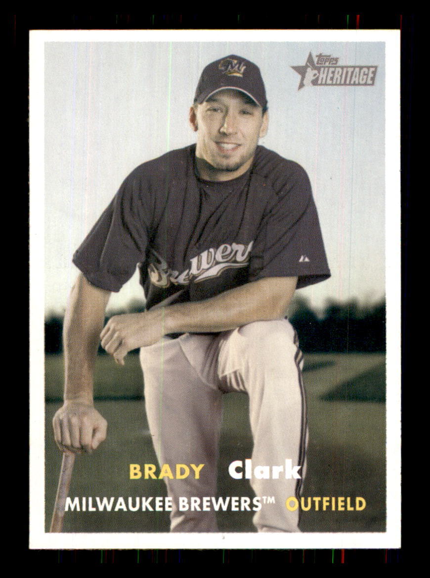 2006 Baseball Topps Heritage Brady Clark Milwaukee Brewers #409 | eBay