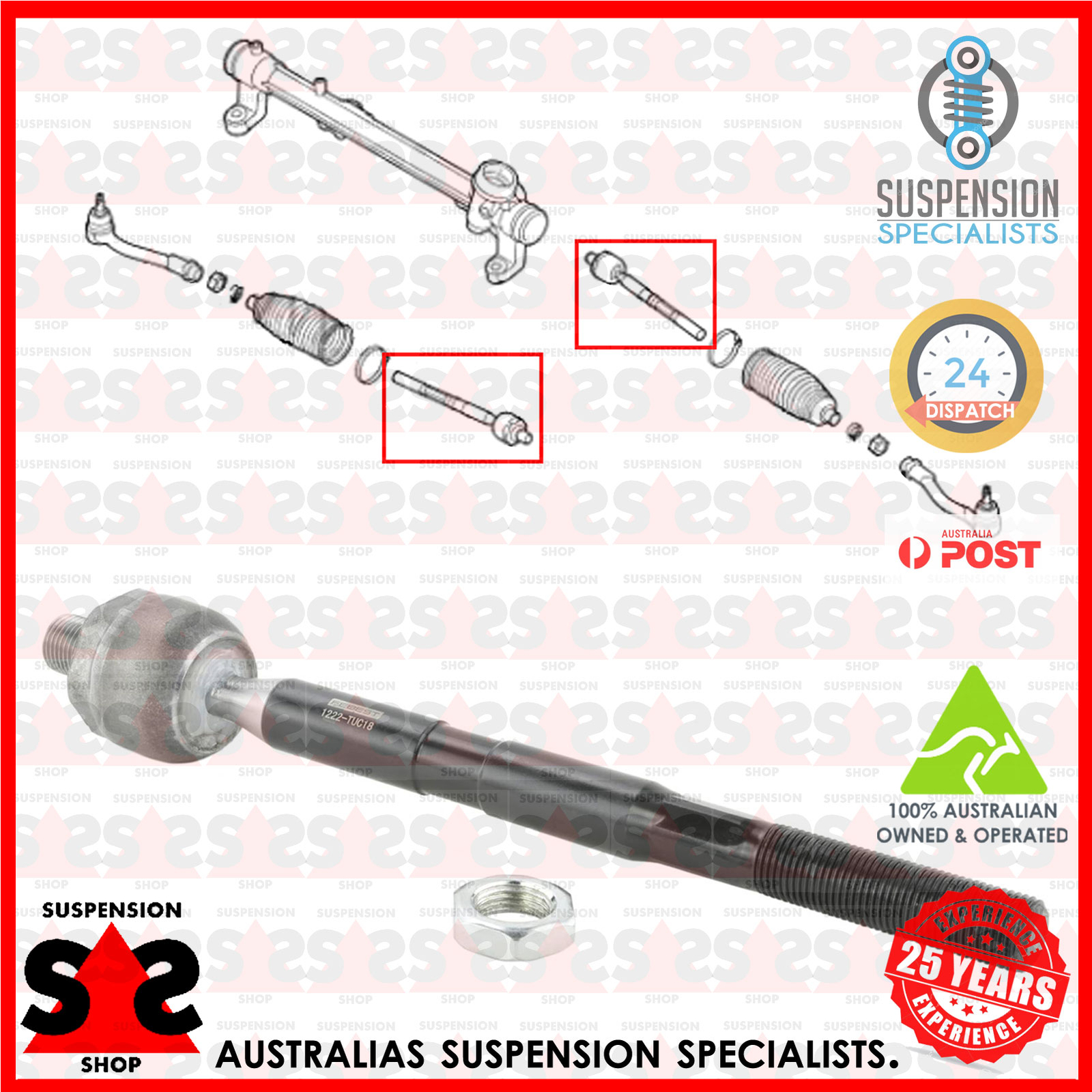 Front Axle Inner Tie Rod Suit KIA Sportage Iv (Ql, Qle) 2.0 CRDi AWD ...
