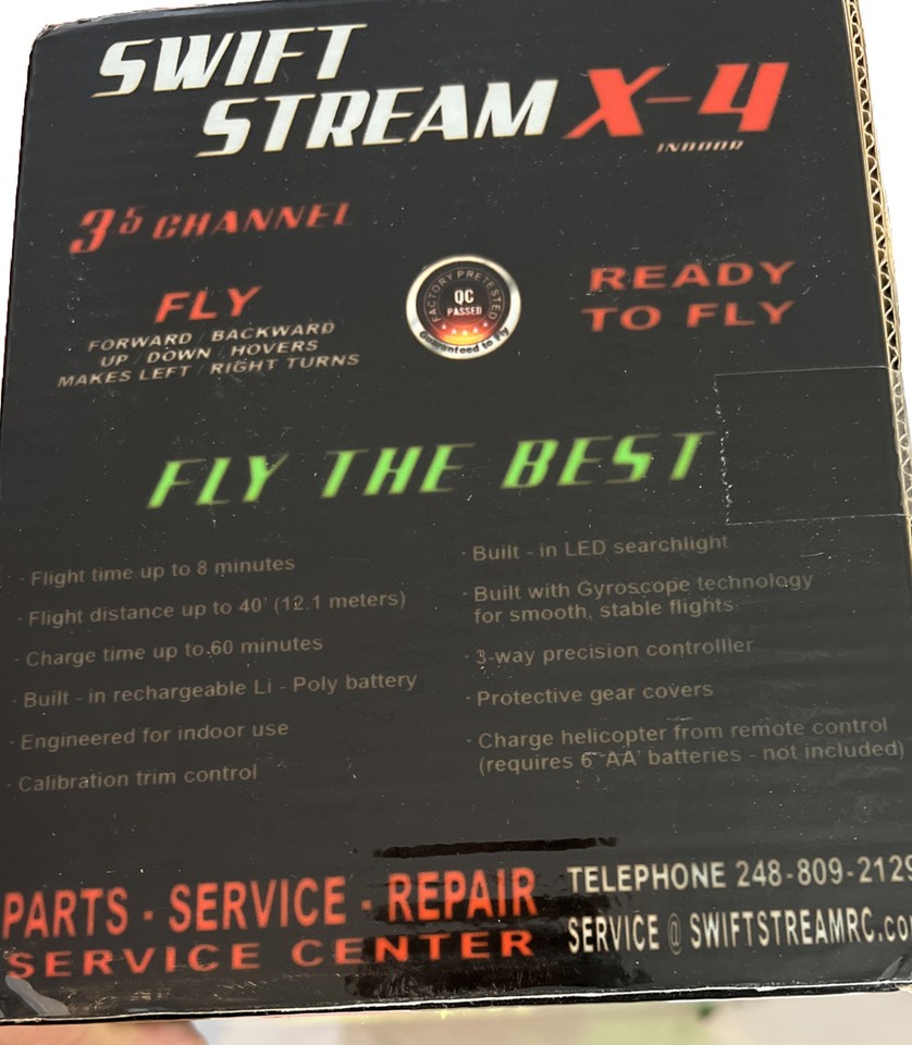 Swift Stream R/C X-4 Remote Control Helicopter. BRAND NEW! | eBay