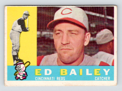 1960 Topps Card, #411 Ed Bailey, Cincinnati Reds, see Video | eBay