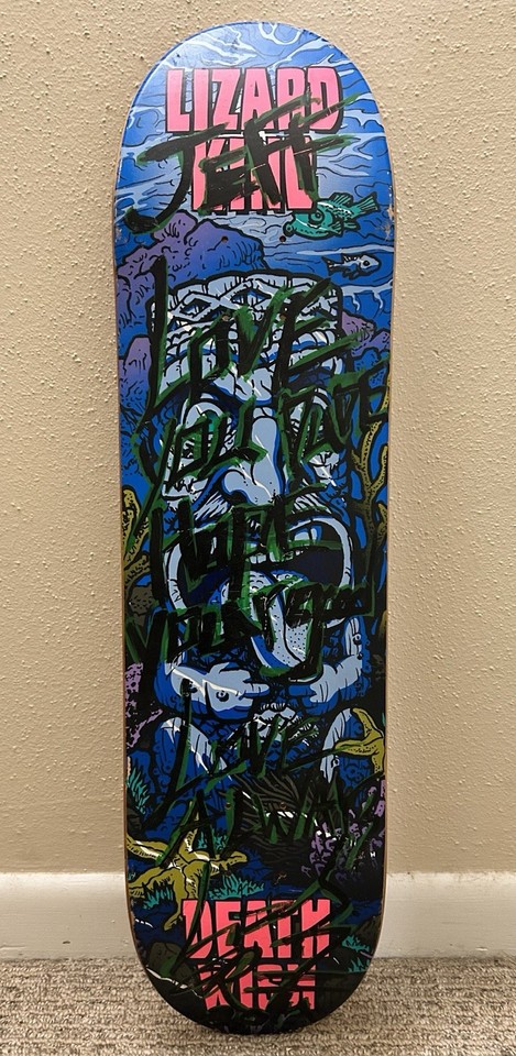 RARE 2014 Signed Lizard King Deathwish Ruins Skateboard Deck ...