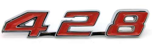 Chrome Plated Zinc Die-Cast 428 Trunk Lid Emblem For 1967-1969 Pontiac ...