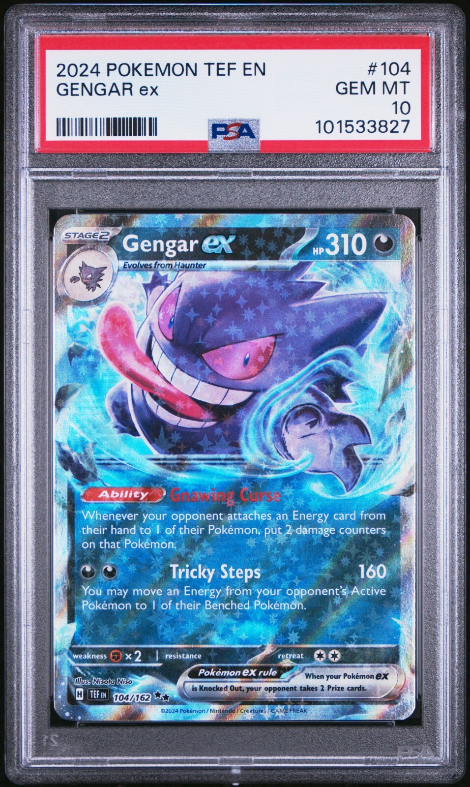 Gengar EX 2024 Scarlet & Violet: Temporal Forces #104/162 Double Rare ...