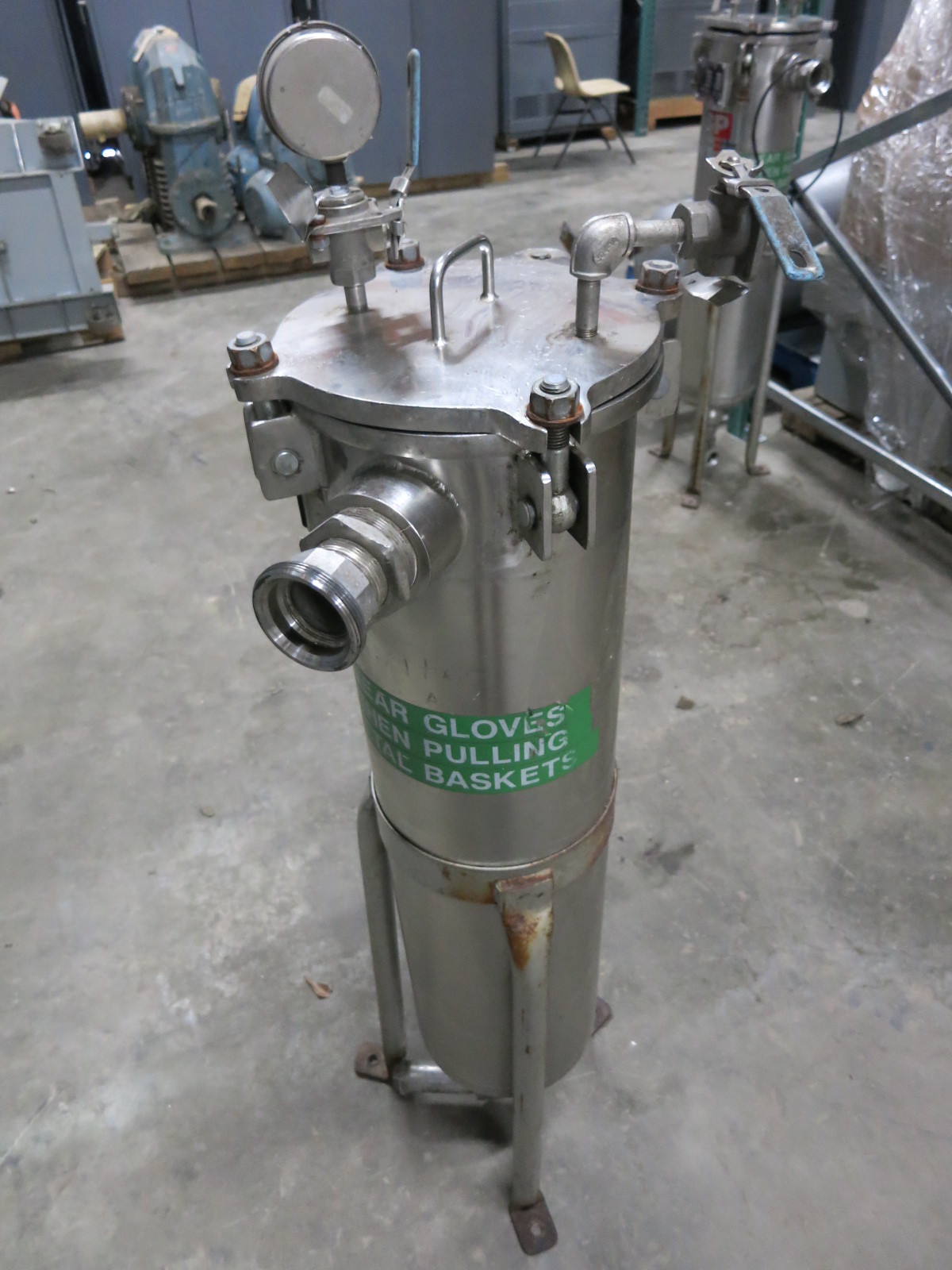 GAF Filter RB-1ASL-SE In/Out Filter Pot Bank Bag Vessel w SS Strainer ...