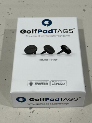 Golf Pad TAGS® Automatic Game Tracking Android & iPhone, 15 Tags ...