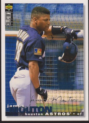 1995 Collector's Choice Silver Signature #112 James Mouton Houston ...