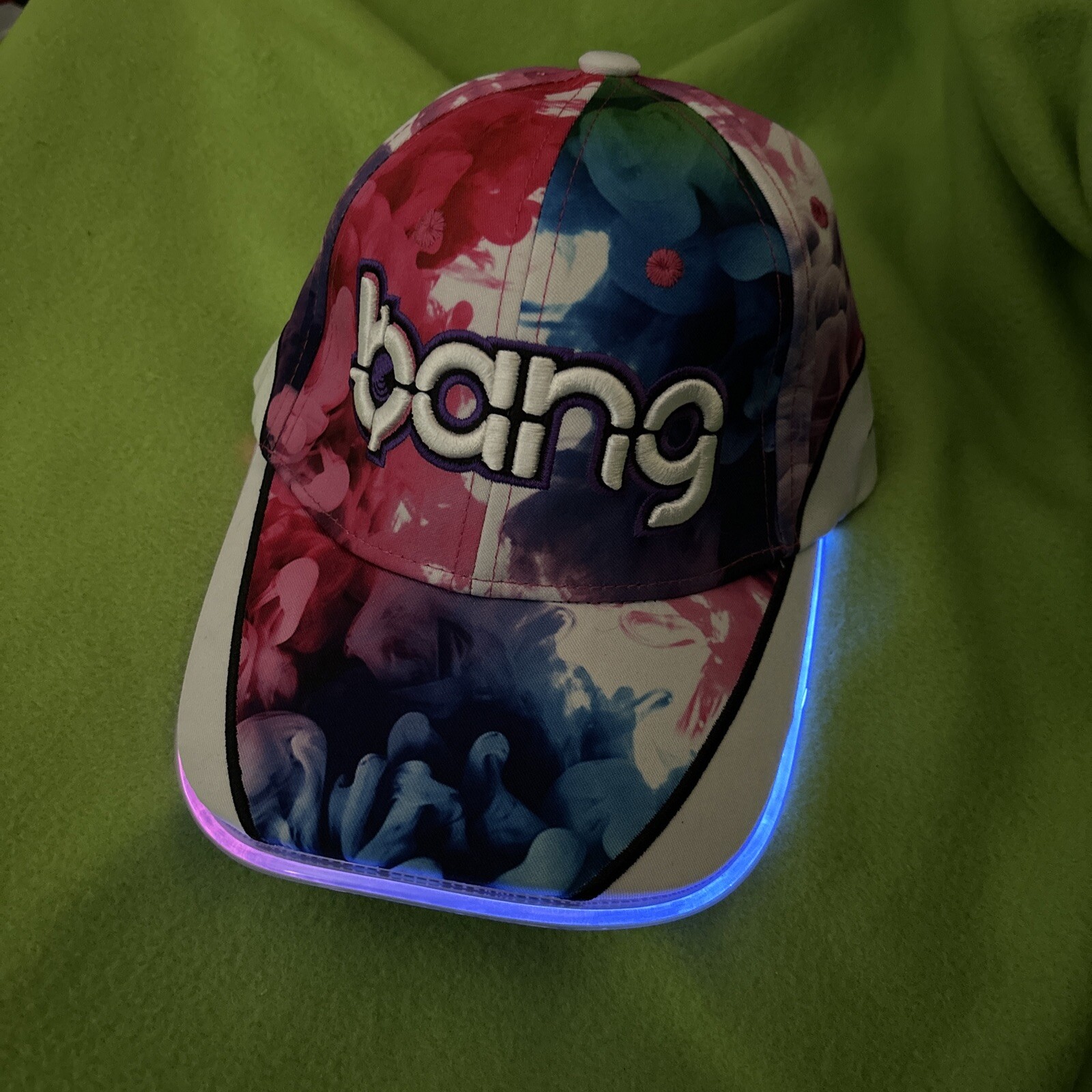 Bang Energy Drink Multicolored Paint LED Light Up Hat… - Gem