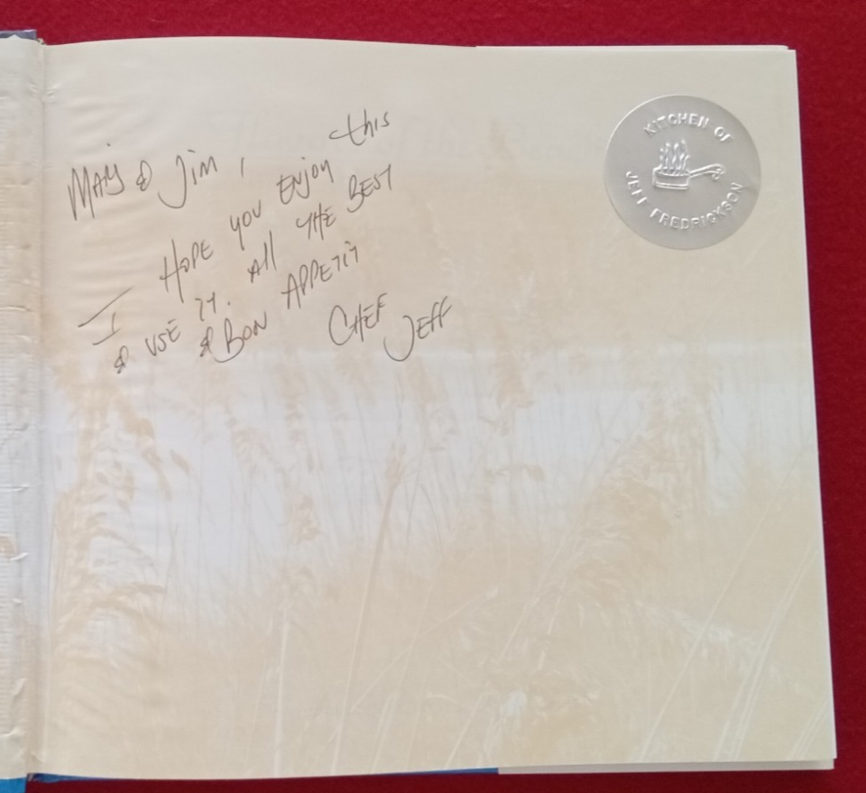 Flavors of the Beach by Chef Jeffrey Fredrickson 2005 HCDJ SIGNED LIKE ...