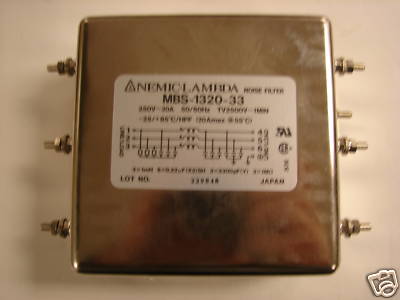 NEMIC/LAMBDA MBS-1320-33 250V/20AMP NOISE FILTER ***NNB*** | eBay