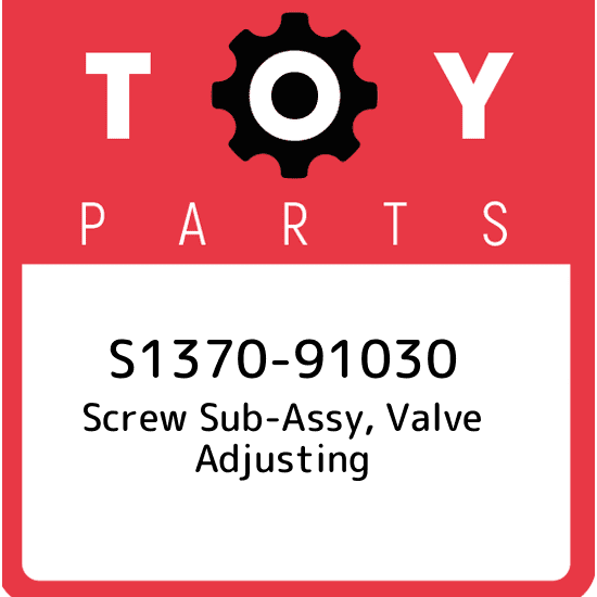 S1370-91030 Toyota Screw sub-assy valve adjusting S137091030 Genuine ...
