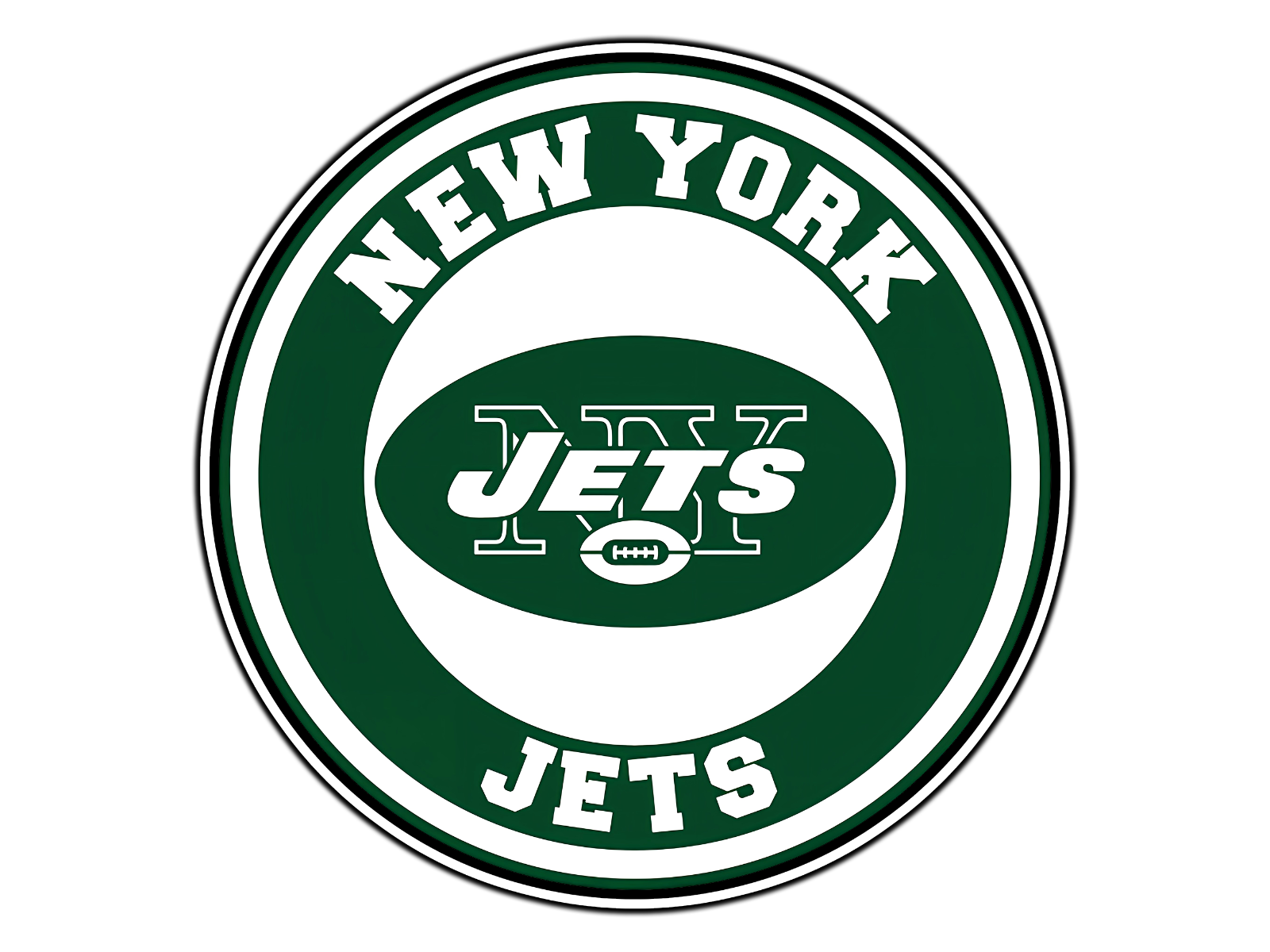 New York Jets Emblem Logo #2 Football Sticker Waterproof Vinyl Decal ...