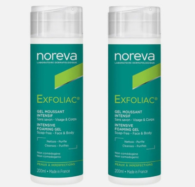 2 Pack Noreva Exfoliac Intensive Foaming Gel 200ml. Exp 04/2026 | eBay