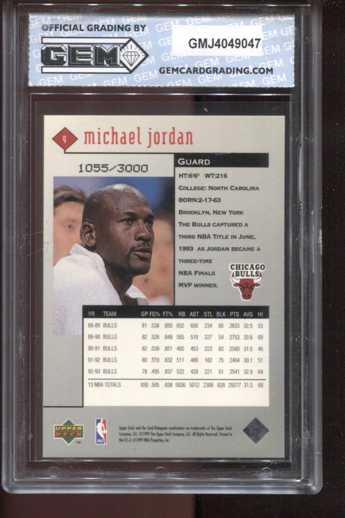 1998-99 Upper Deck Black Diamond - Double Diamond #10 Michael Jordan ...