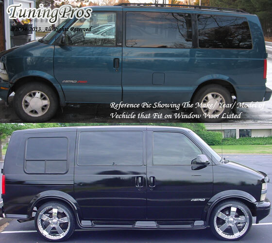 For Chevrolet Astro 1995-2005 Black Out-Channel Window Rain Guards ...