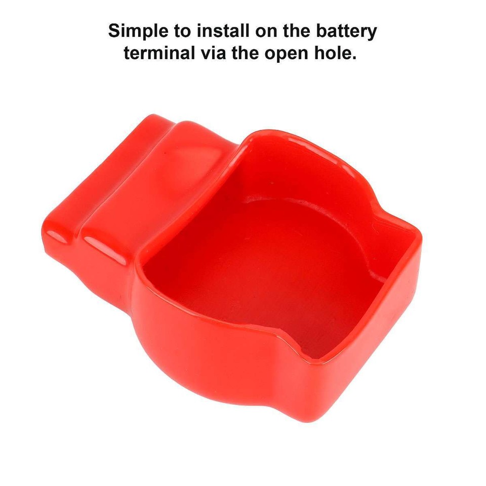 2PCS Battery Terminal Covers Positive Negative Top Post Cover For Car ...