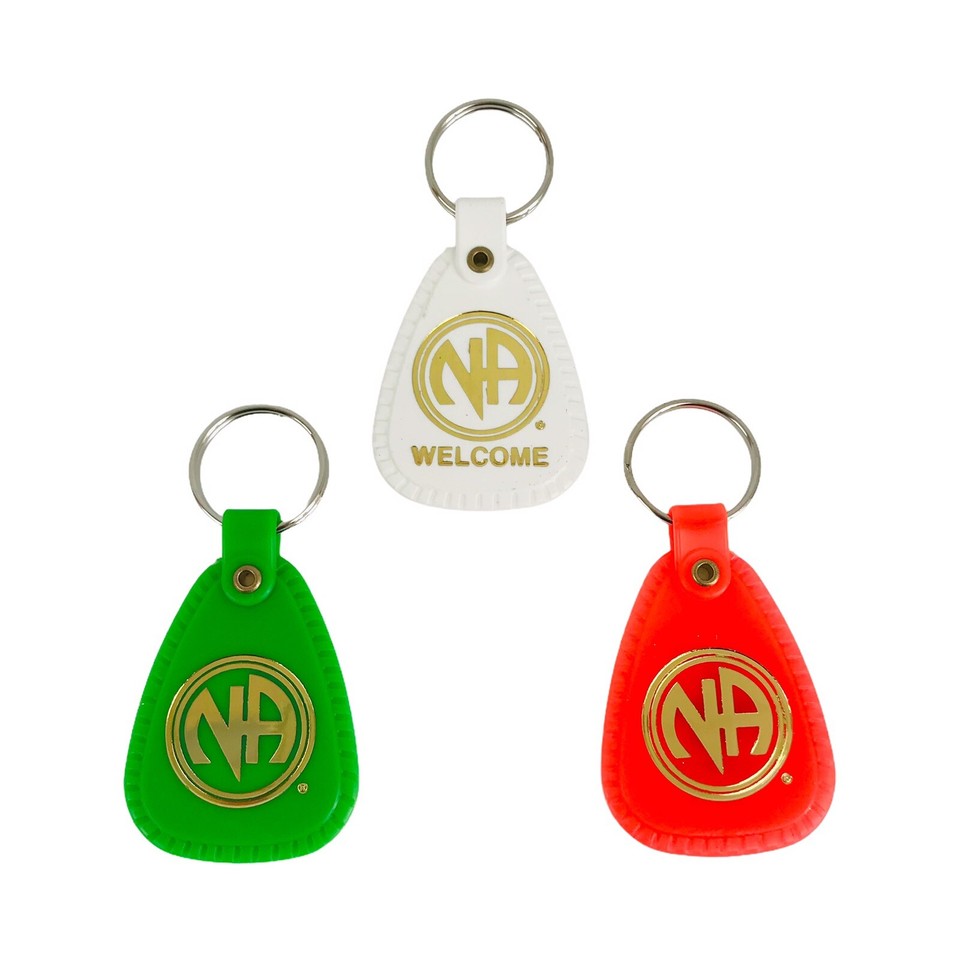 Narcotics Anonymous NA Key Tag White Orange Green Recovery 3 Piece ...