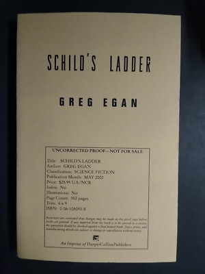 Schild's Ladder by Greg Egan (2002, PB, ARC) | eBay