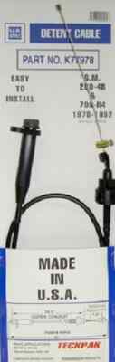 700R4 700 2004R 4L60 TV Detent Kickdown Cable 1982-1992 Teckpak K77978 ...
