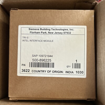 NIB Siemens TRI-S Single Input Interface Module - 500-896225 | eBay