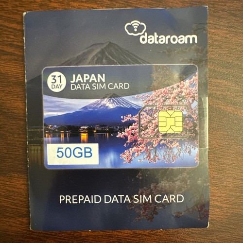 Dataroam Prepaid Data SIM Card Japan - 50GB 31 Day - But Doesn’t Stop ...