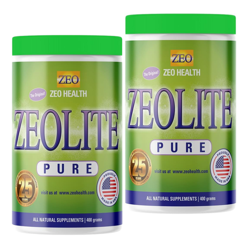 2 PACK - Zeo Health Zeolite Pure Mineral Clay - 400 gm, Detoxification ...