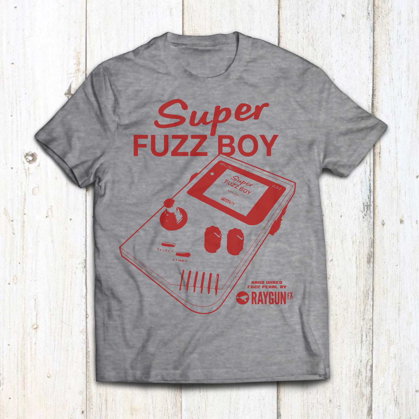 Raygun FX Super Fuzz Boy T-shirt - Raygun Fx (Fuzz pedal Game Boy ...