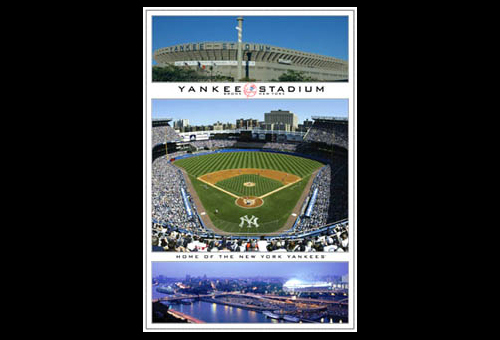 New York Yankees YANKEE STADIUM TRIBUTE (2005) MLB Baseball 22x34 Wall ...