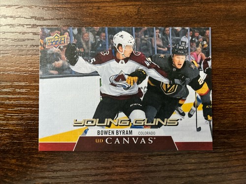 2020-21 Upper Deck UD Canvas Young Guns #C108 Bowen Byram Rookie Avs ...