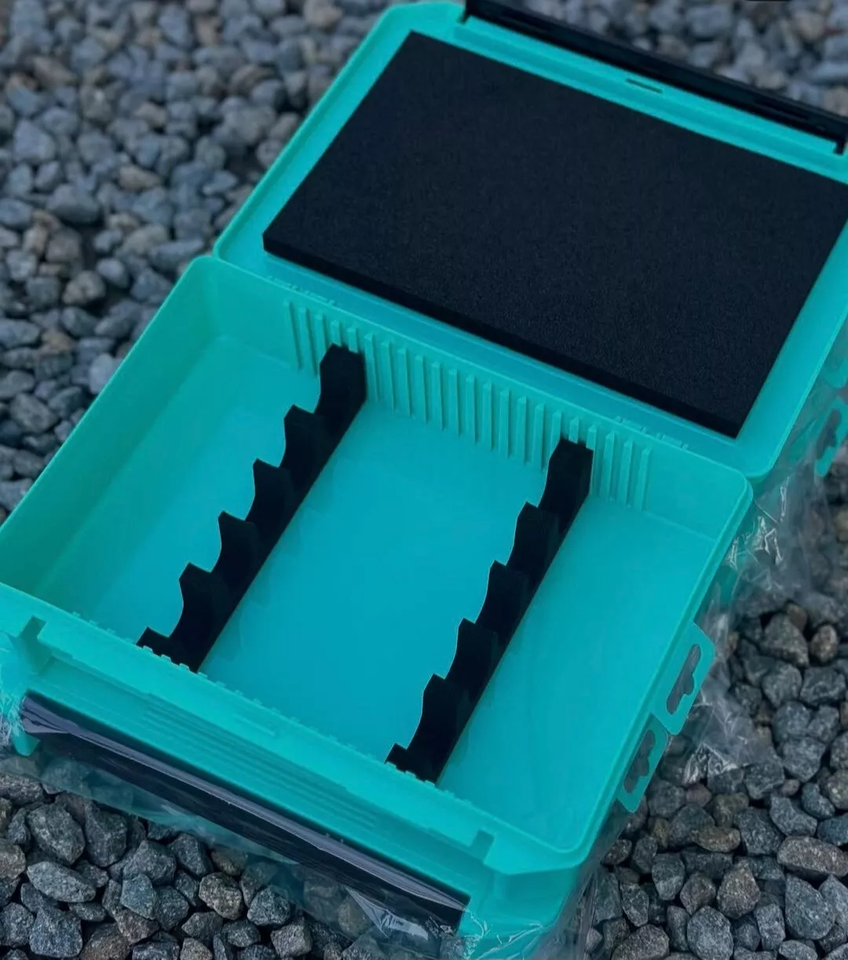 Go Fishing G-Boxxx Turquoise Drt Tiny Klash & Klash 9 Lure Case Storage ...