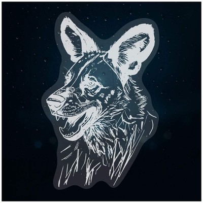 'African Wild Dog' Static Window Clings / Stickers (WC048107) | eBay