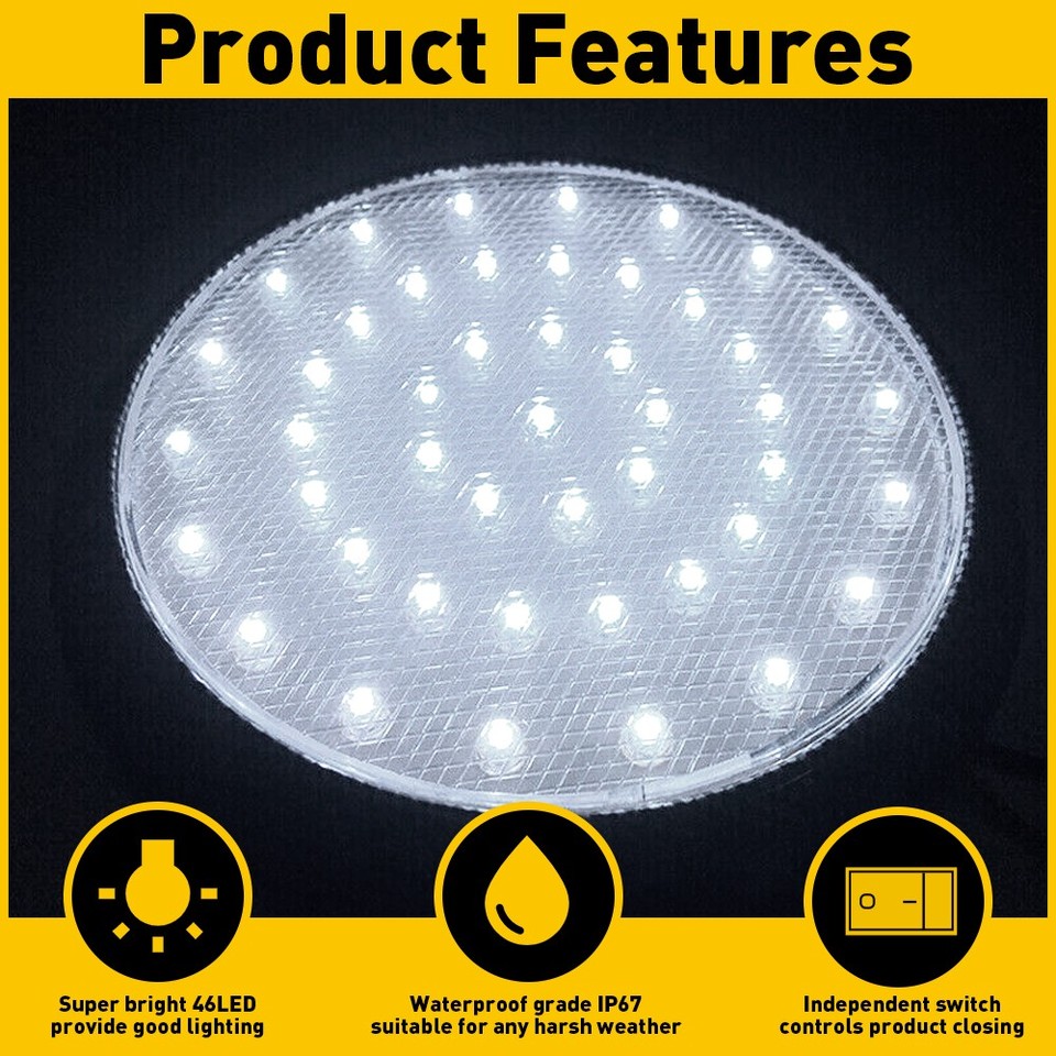 Universal 12V 36 LED Car Dome Roof Ceiling Interior Light Lamp White ...