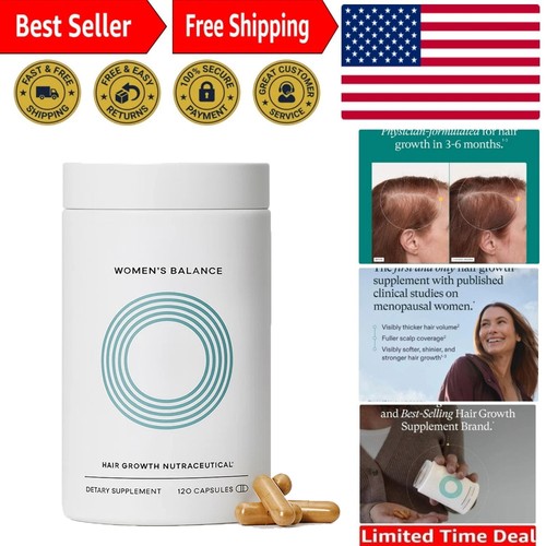 Women's Balance Hair Growth Supplements, Ages 45 and Up,120 Count Free ...