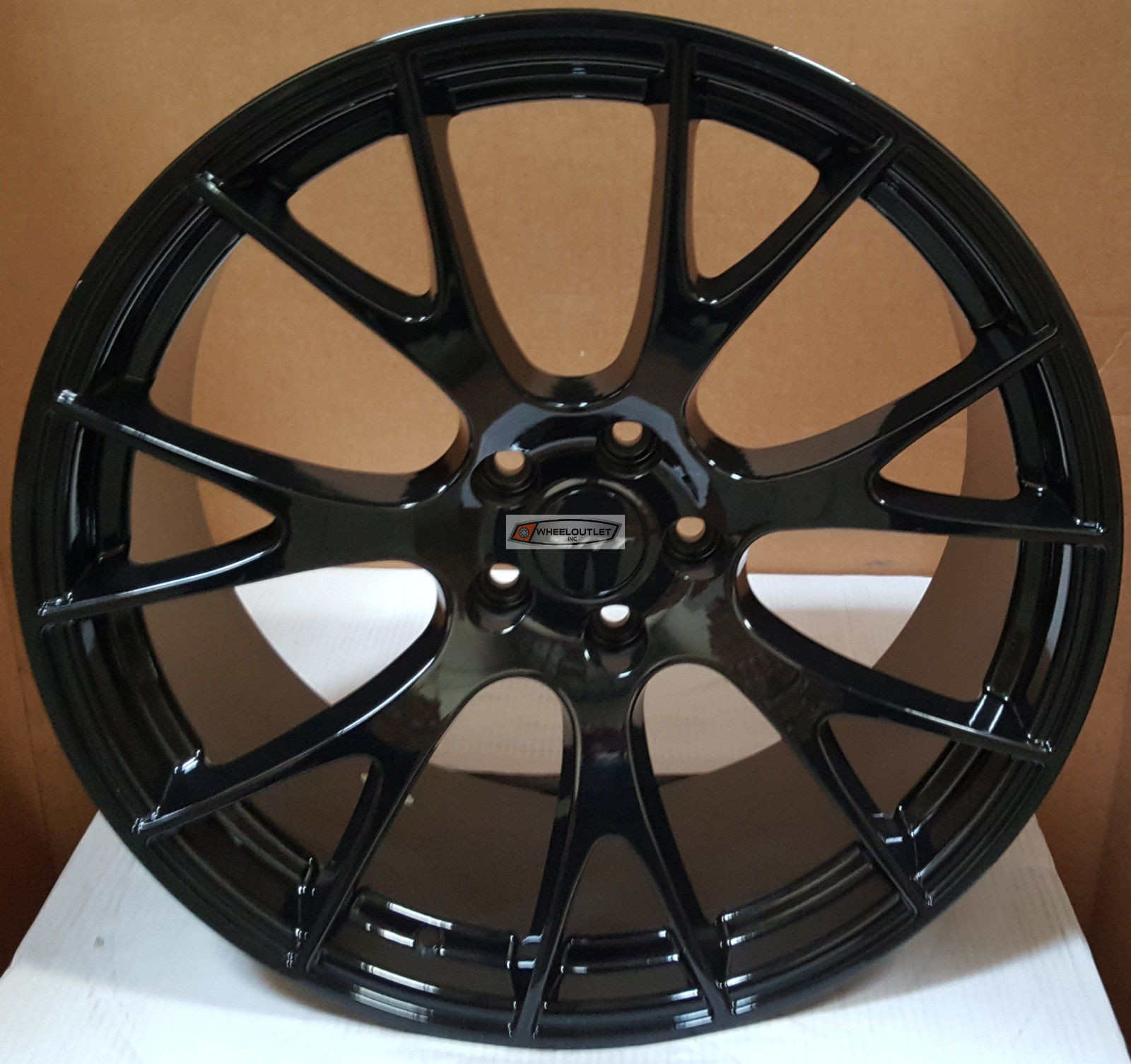 24" Rims Gloss Black Hellcat Style Wheels 5x139.7 Fit Dodge RAM 1500 | eBay