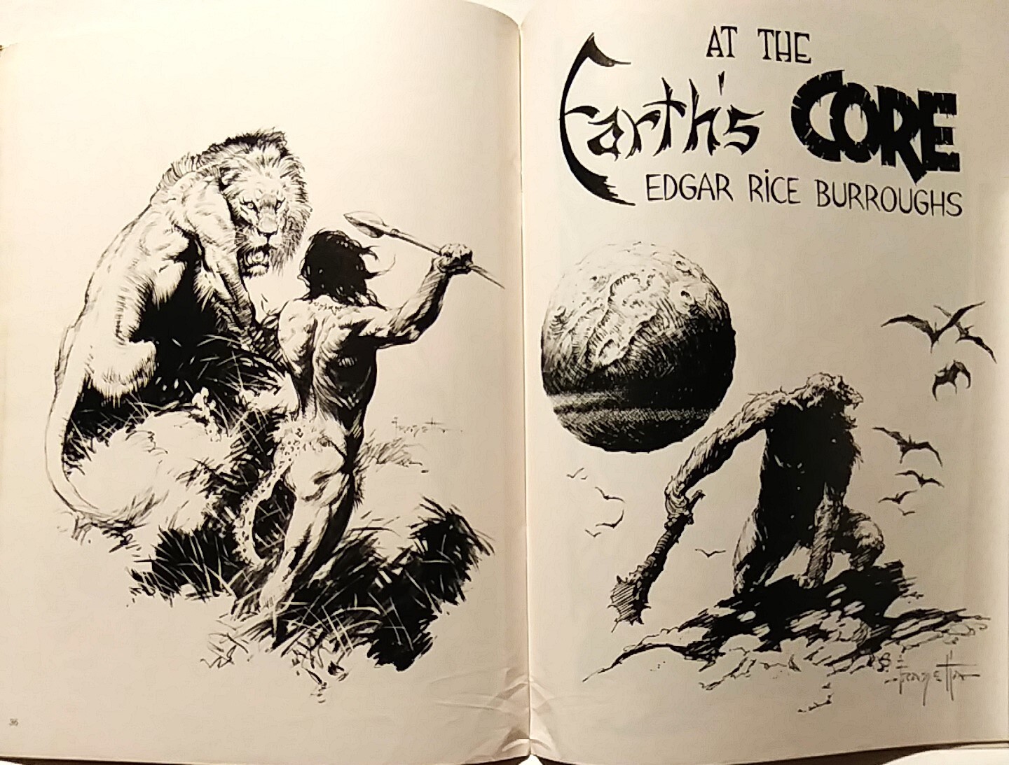FRANK FRAZETTA PORTFOLIO 1979- LOTR, KUBLA KHAN, BUCK ROGERS, ERB ...
